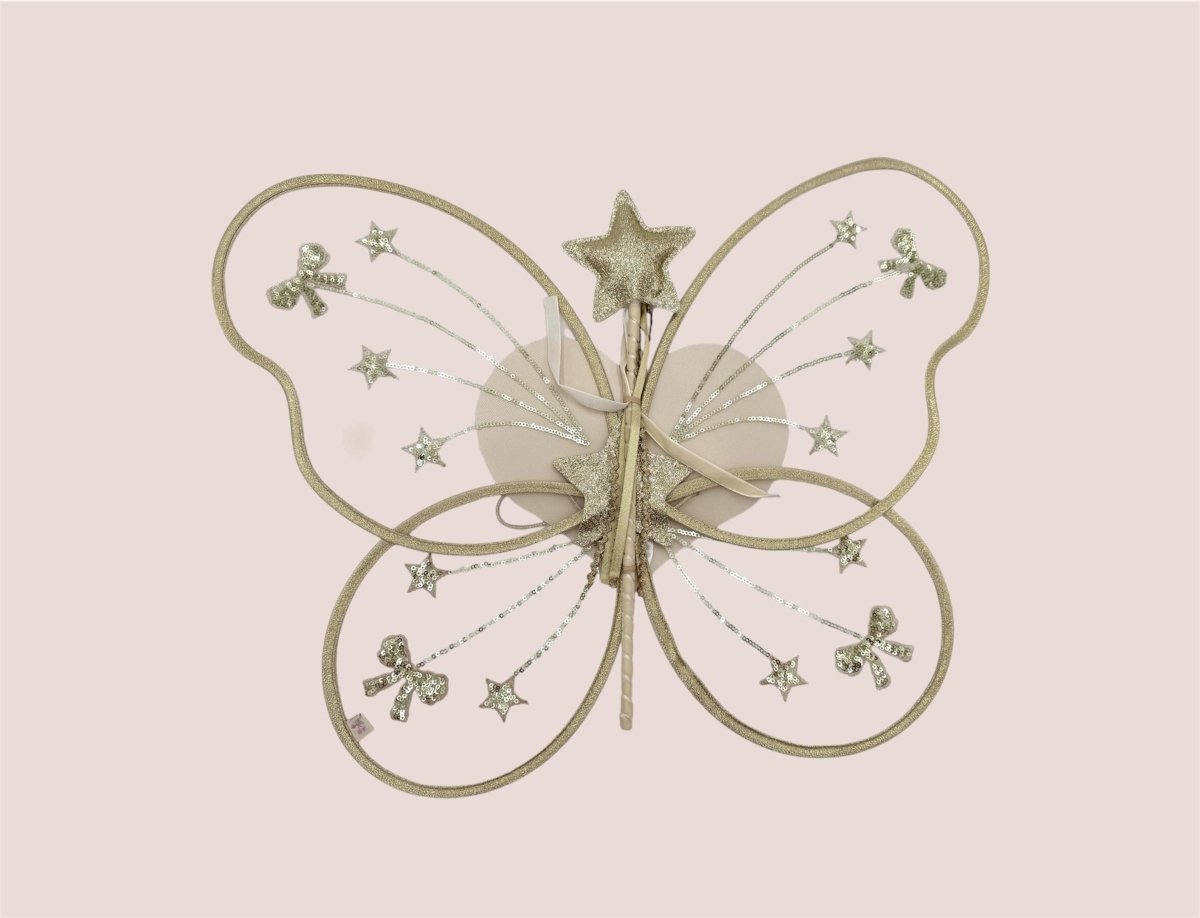 Brazilian Sand Fairy Costume – Sparkling Wings & Magic Wand – Playroom ...