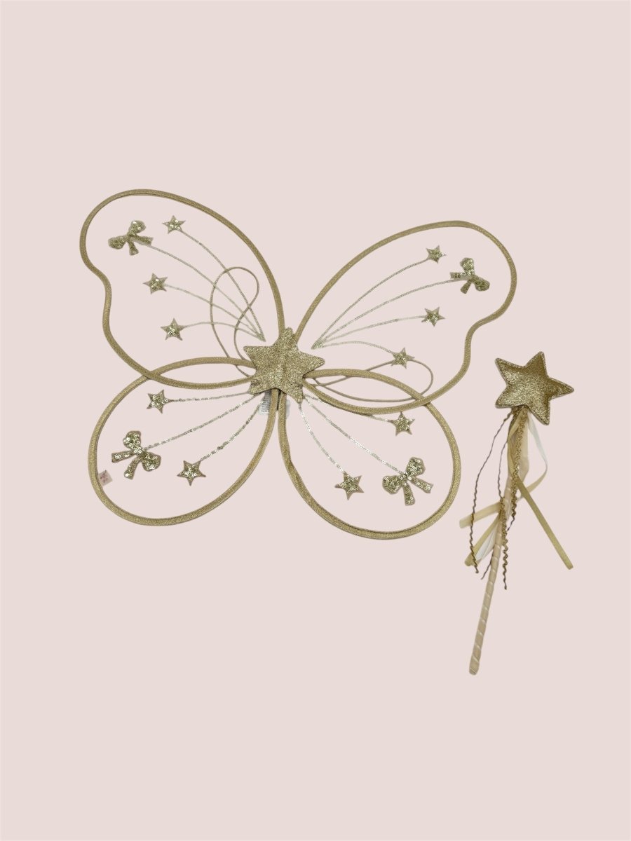 Brazilian Sand Fairy Costume – Sparkling Wings & Magic Wand – Playroom ...