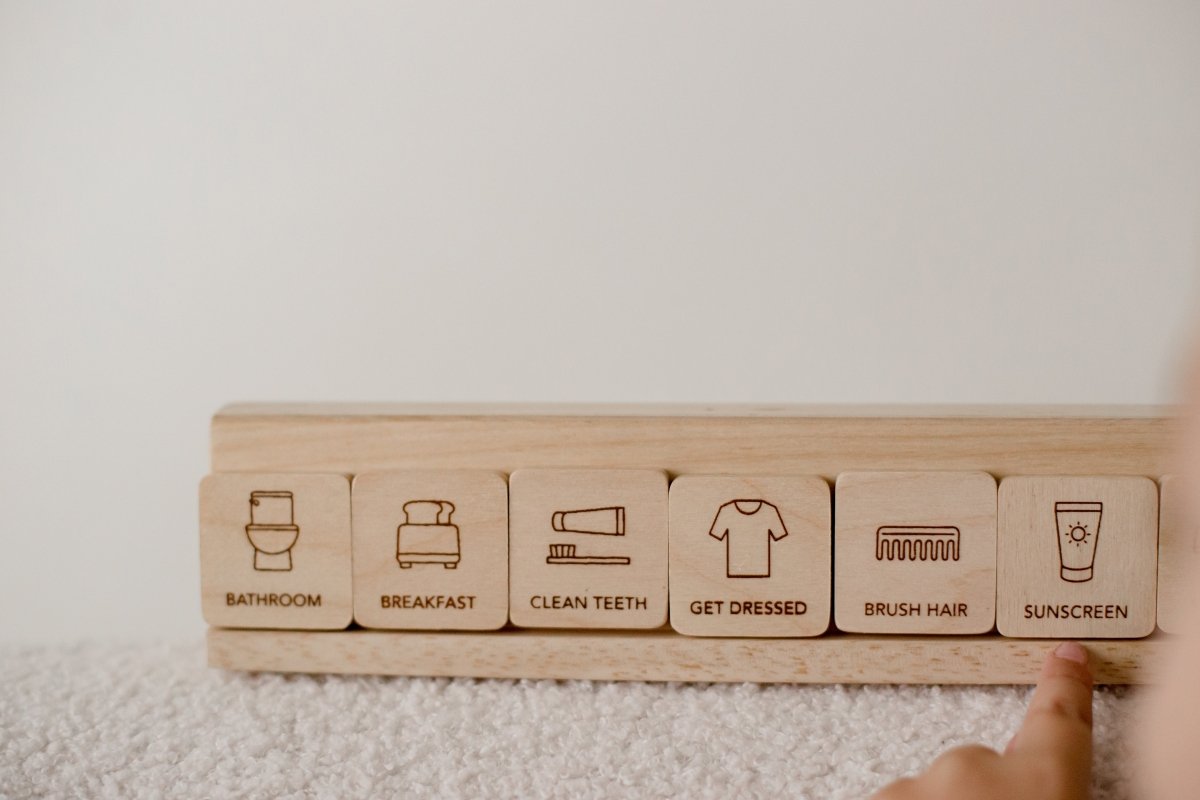 Premium Wooden Magnetic Daily Routine Board for Kids | More ...
