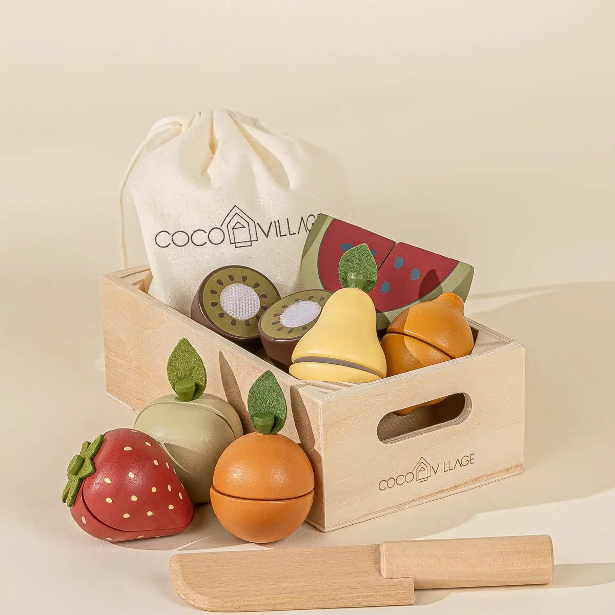 Wooden Fruits Playset – Playroom Collective