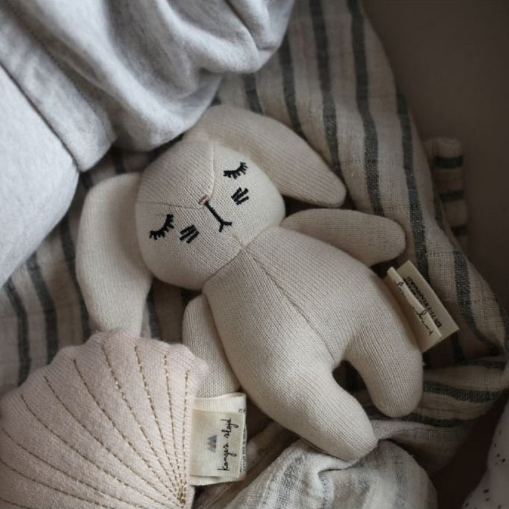 Mini Rabbit Rattle – Soft & Organic Baby Toy – Playroom Collective
