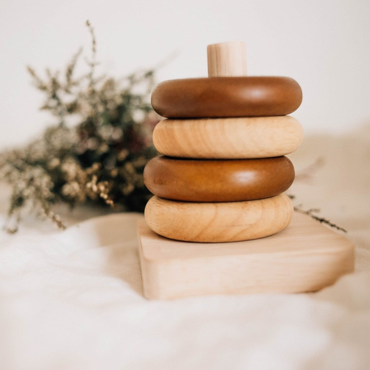 Montessori Wooden Stacking Rings – Playroom Collective